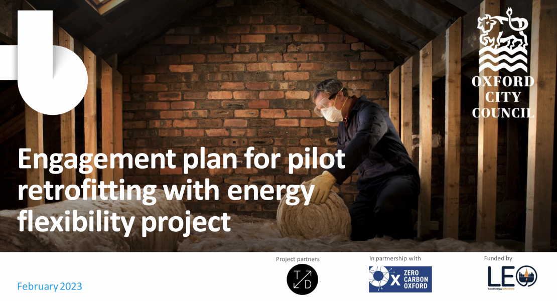 Community engagement to inform a city-scale retrofit plan for Oxford ...